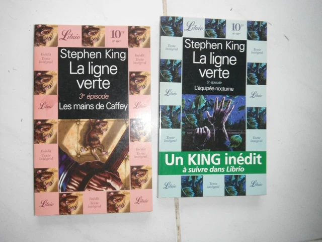 LA LIGNE VERTE S. KING 3 em et 5 em EPISODE N° 102/104 de 1996 LIBRIO ...