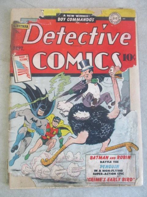COUVERTURE DETECTIVE COMICS #67 Batman & Robin Dc Comics 1Er Pingouin ...