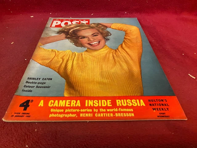 PICTURE POST MAGAZINE 29/1/1955 Shirley Eaton. Henri Cartier-Bresson £ ...