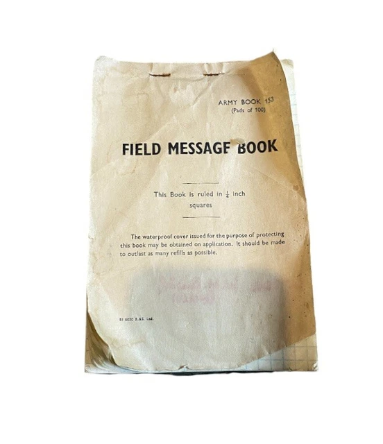 WW1 BRITISH ARMY Captain Field Message & Sketch Book £44.99 - PicClick UK