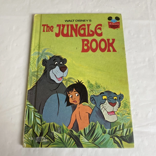 VTG 1974 WALT Disney’s Wonderful World Of Reading The Jungle Book Hard ...
