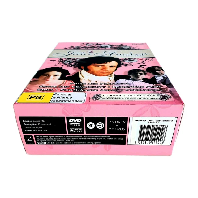 JANE AUSTEN CLASSIC Collection DVD British Period Drama BBC Gift Set ...