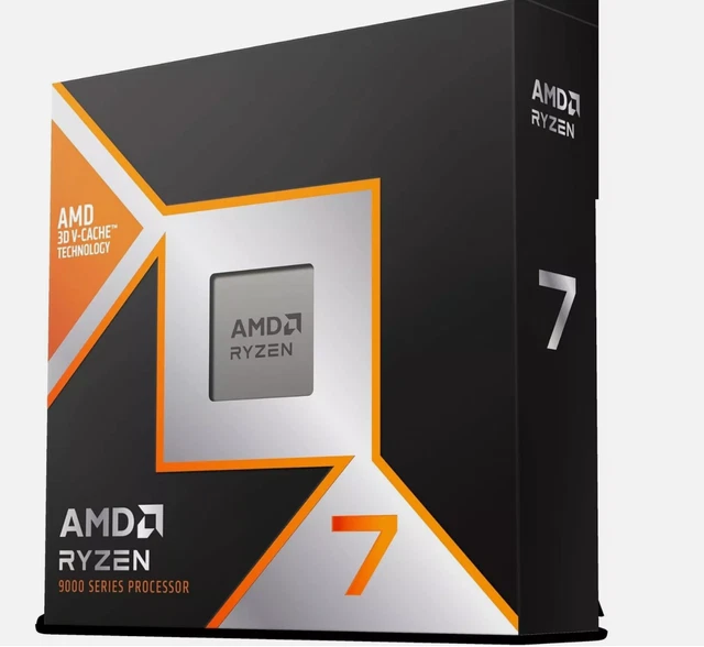 AMD RYZEN7 9800X3D 8CORE Processor Radeon Graphics Brand New FAST ...