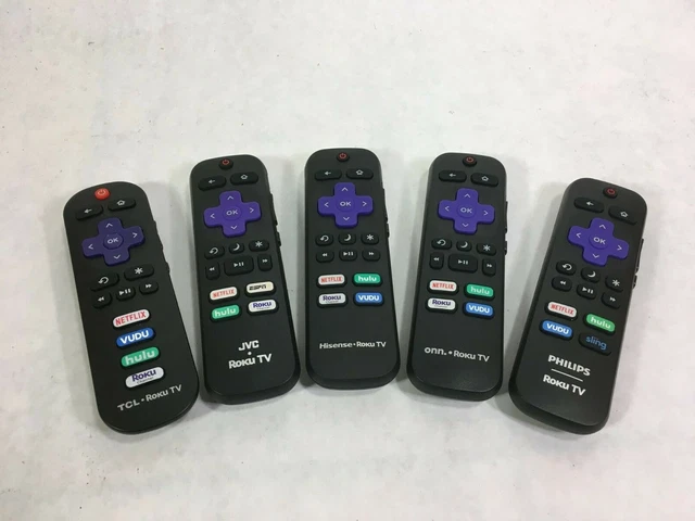 GENUINE OEM ROKU Smart TV Remote Control TCL JVC Onn Hisense Philips ...