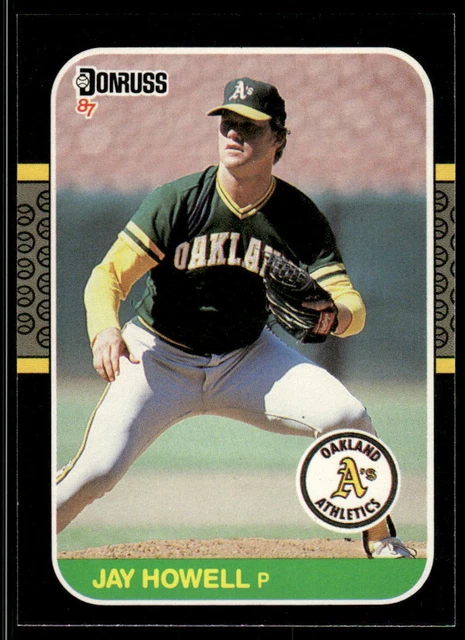 CARTE JAY HOWELL signée 1987 Donruss #503 Oakland Athletics Auto AU EUR ...