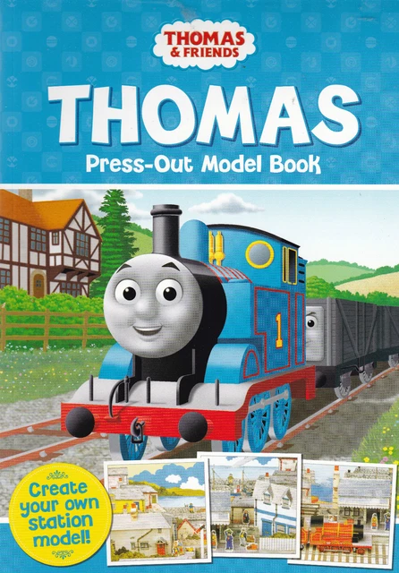 THOMAS THE TANK Engine Press-out Model Book - New Create your own Train ...