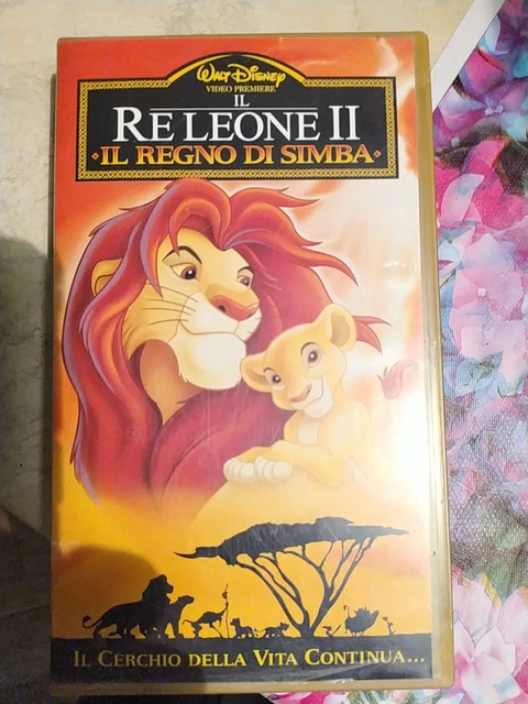 VIDEOCASSETTA VHS WALT Disney Cartone Animati "Re Leone II Il Regno Di ...