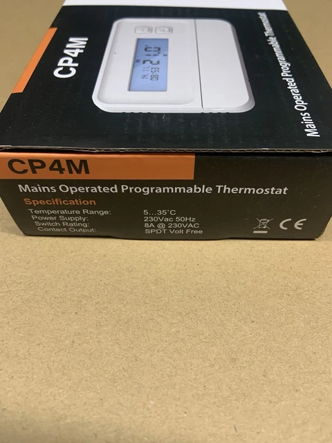 EPH CONTROLS HARDWIRED Programmable Thermostat CP4M - not battery ...