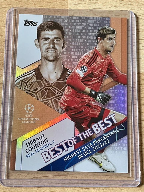 TOPPS UCC FLAGSHIP 2022 2023 Thibaut Courtois Real Madrid Best Of The ...