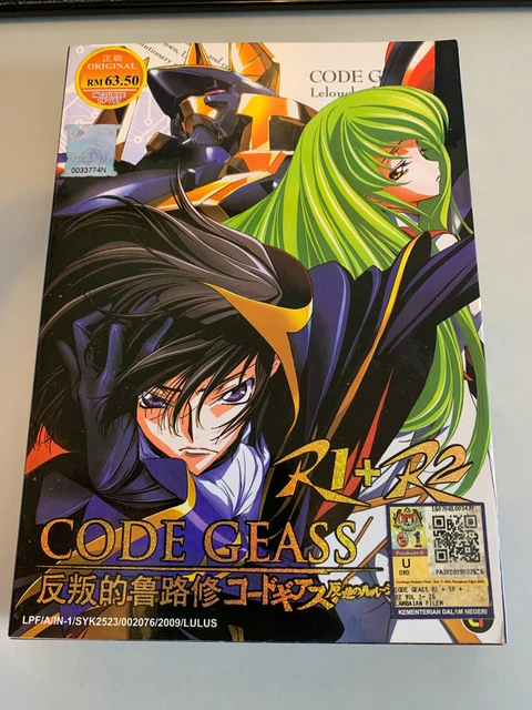 CODE GEASS DVD r1 + r2, 3 dvd set EUR 34,90 - PicClick IT