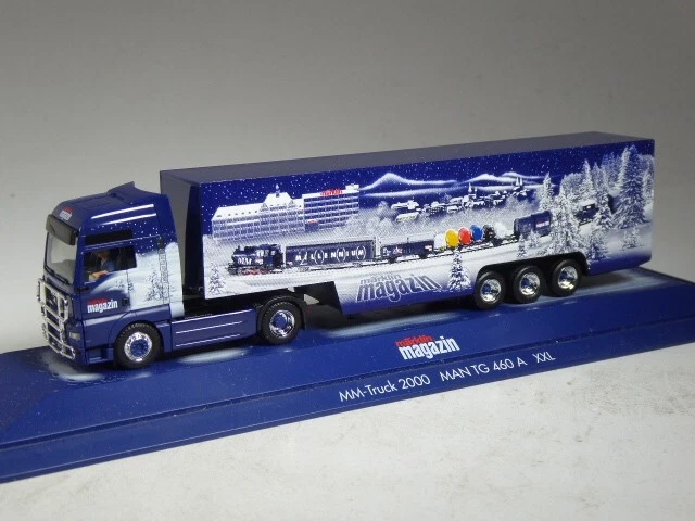 SELTEN: HERPA MÄRKLIN Magazin Truck 2000 MAN TG 460 A XXL in großer OVP ...