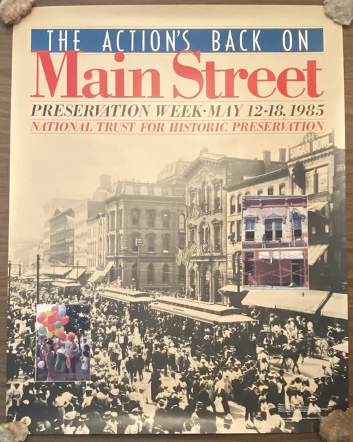 VINTAGE POSTER, NATIONAL Trust For Historic Preservation, Buffalo NY ...