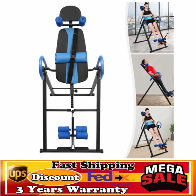 HEAVY DUTY INVERSION Table Gravity Hang Back Pain Relief Foldable ...