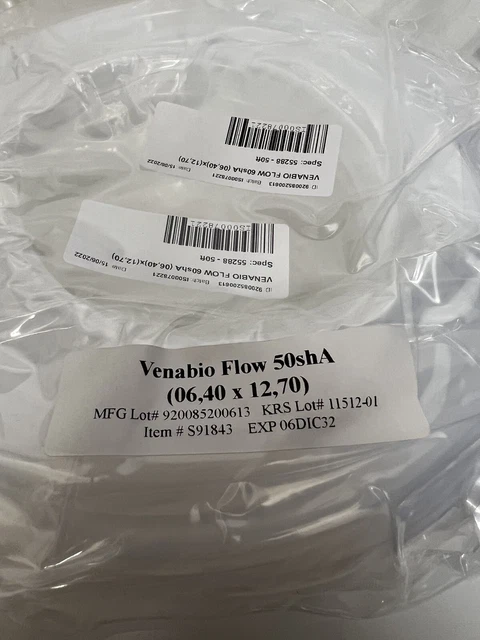 VENABIO FLOW 50SHA 60 shA Medical Tubing - 50 ft. $10.00 - PicClick