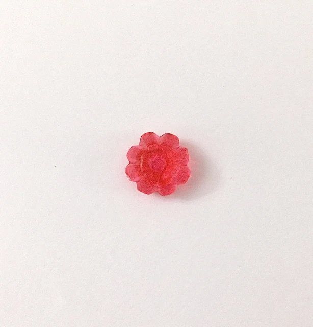 VINTAGE 90S POLLY Pocket Red Flower Jewel Sparkle Surprise Jewel Magic ...