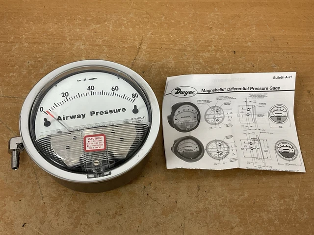 DWYER MAGNEHELIC DIFFERENTIAL Pressure Gauge HVAC Air Flow Meter £120. ...
