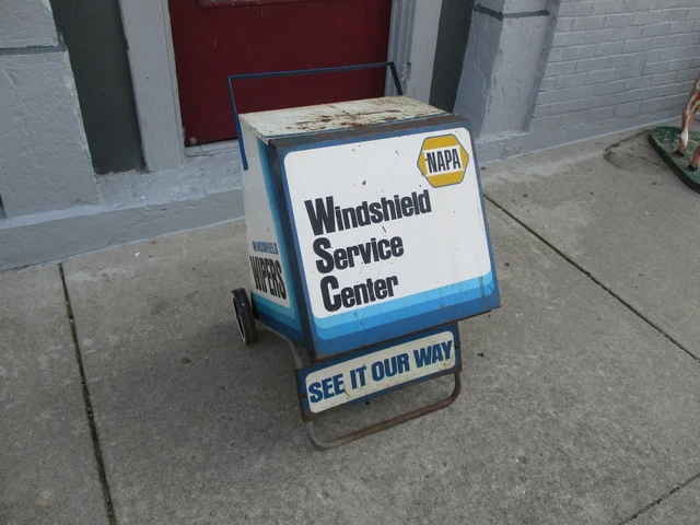1970’S NAPA WIPER Blades Service Station Display Cabinet - Gas & Oil ...
