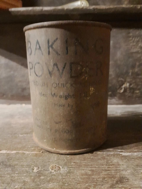 BOITE BAKING POWDER ration us army 1944 EUR 20,00 - PicClick FR