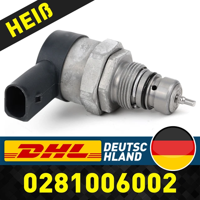 0281006002 DRUCKREGELVENTIL RAILDRUCKSENSOR für VW Passat 3C 2.0 TDI ...