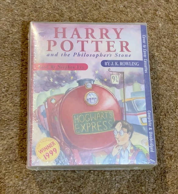 HARRY POTTER PHILOSOPHER'S Stone Audio Cassette Book Stephen Fry - 6 ...