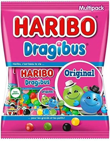 LOT DE 4 - HARIBO - Bonbons Dragibus original - paquet de 250 g EUR 44 ...