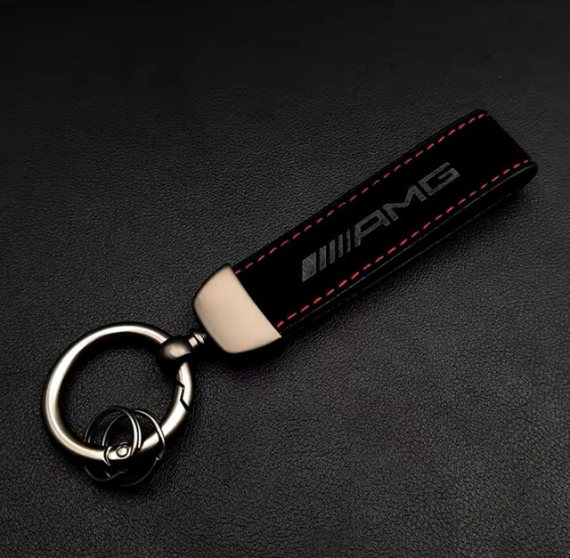 AMG SCHLÜSSELANHÄNGER WILDLEDER Neu Schlüssel Ring Key chain, Mercedes ...