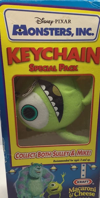 DISNEY PIXAR MONSTERS Inc Mike Wazowski Plush Keychain Kraft Mac N ...