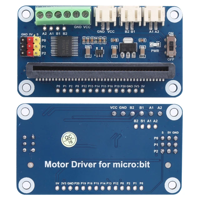 MICRO:BIT MOTOR DRIVER Board 2-Way DC Motor Control For Enthusiasts £12 ...