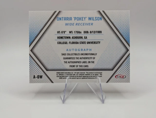 ONTARIA &POKEY& WILSON 2023 Sage Low Series rouge voiture RC #A-OW ...