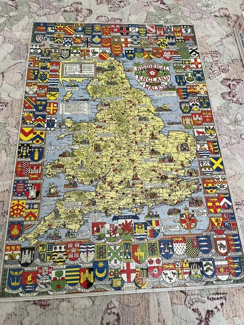HISTORICAL MAP JIGSAW of England & Wales (300 pieces) £2.24 - PicClick UK