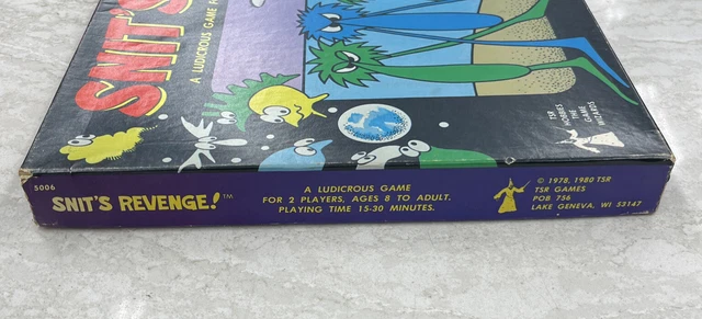 VINTAGE 1978 SNIT'S Revenge! Board Game By TSR 1978 Board Game Snit's ...