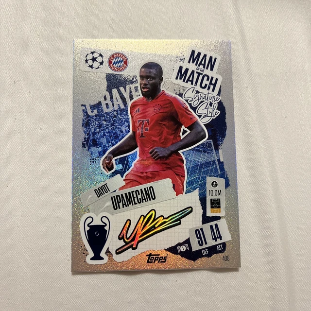 DAYOT UPAMECANO MAN Of The Match Attax 2024/2025 Signature Style 24/25 ...