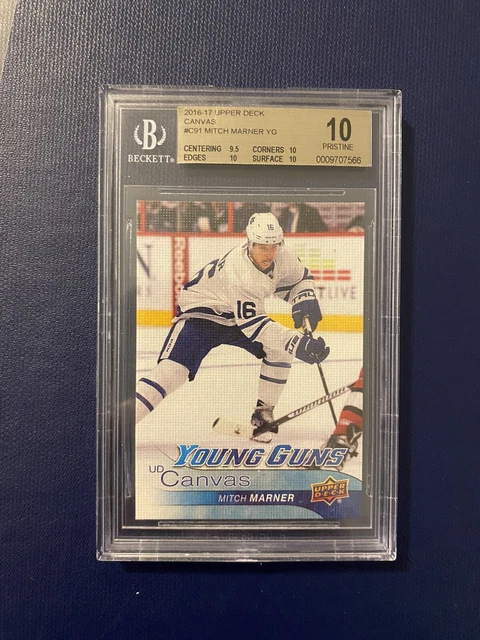 2016-17 - UD Canvas Young Guns #C91 Mitch Marner (RC) Leafs! BGS 10 ...