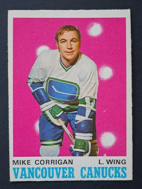1970-71 O-PEE-CHEE HOCKEY #227 Mike Corrigan (RC) Vancouver Canucks $7. ...