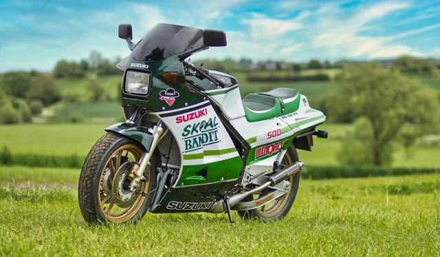 SUZUKI RG400 RG500 Extensive nut and bolt bare frame restoration 570cc ...