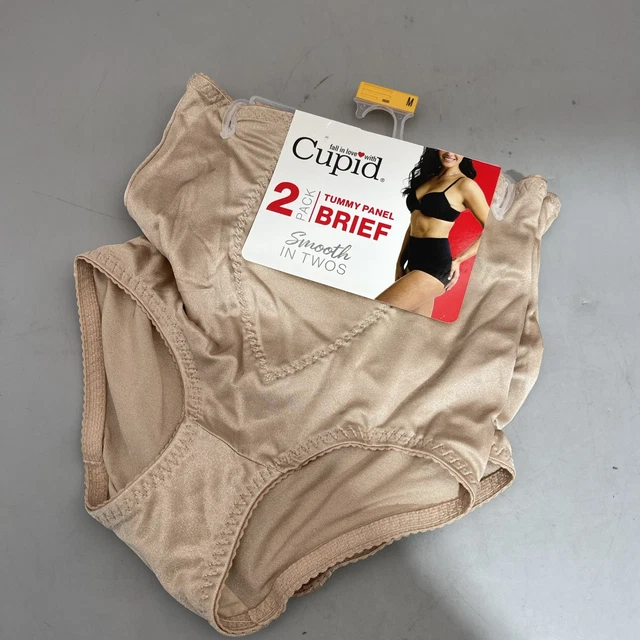 2 PACK CUPID Light Control Shapewear Brief with Tummy Panel Size M ...