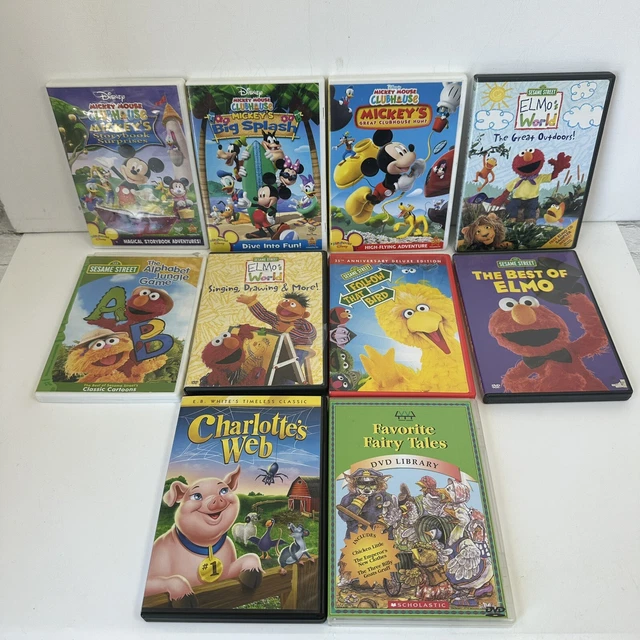 PACK DVD WEB Mickey Mouse Clubhouse Elmo's Worls Sesame Street ...