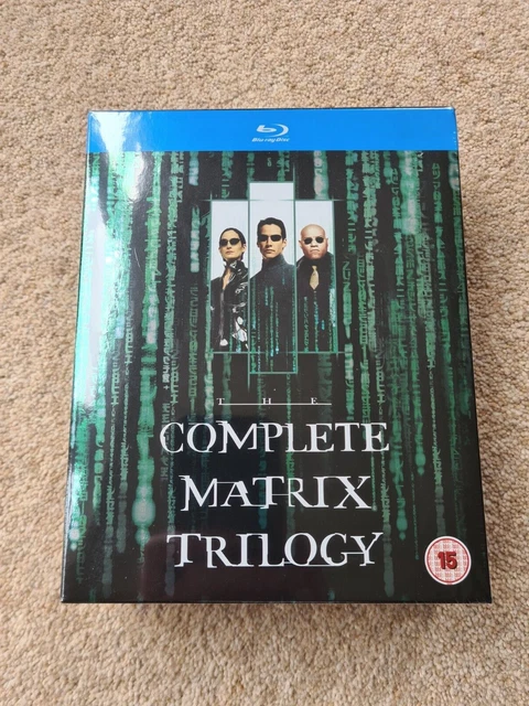 THE COMPLETE MATRIX TRILOGY (1999-2003) Keanu Reeves. 3 Film Boxset Blu ...