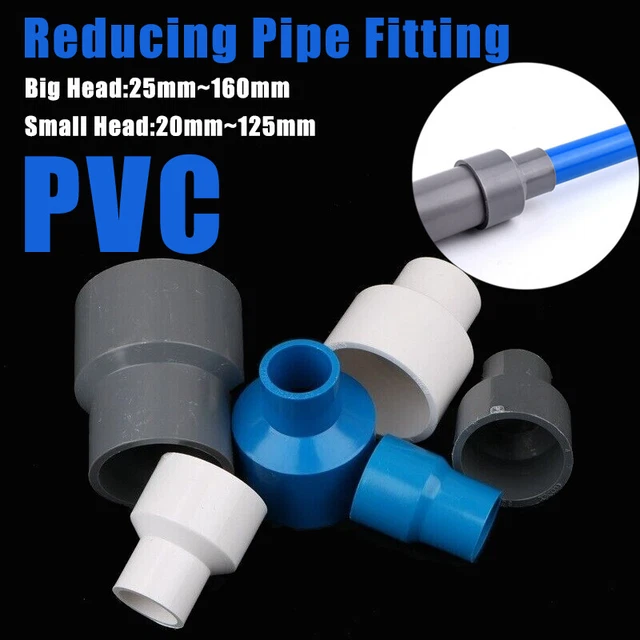 PVC REDUCING PIPE Fitting Concentric Reducer Connector Socket Coupling ...