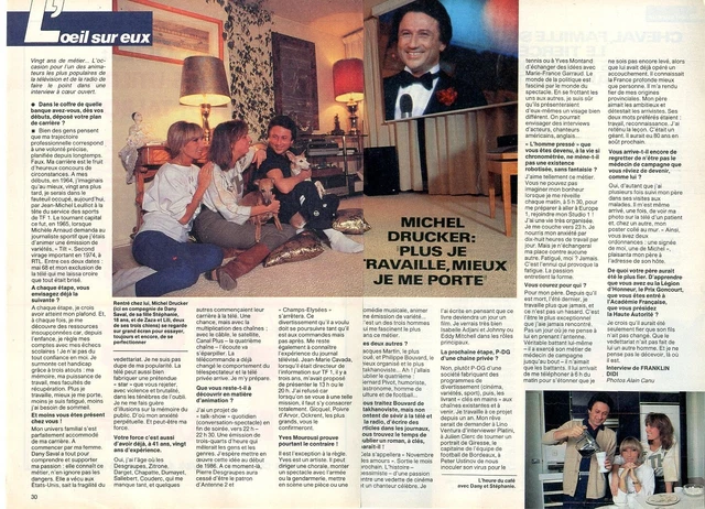 COUPURE DE PRESSE Clipping 1984 Michel Drucker (2 pages) EUR 5,00 - PicClick FR