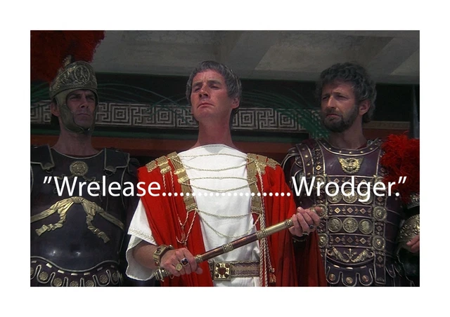 MONTY PYTHON'S &RELEASE Roger" reproduction A4 film poster. Choice of ...