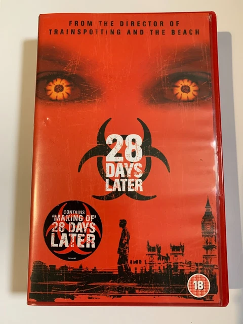 28 DAYS LATER {Vhs/Pal, 2002 Horror} Cillian Murphy, Danny Boyle ...