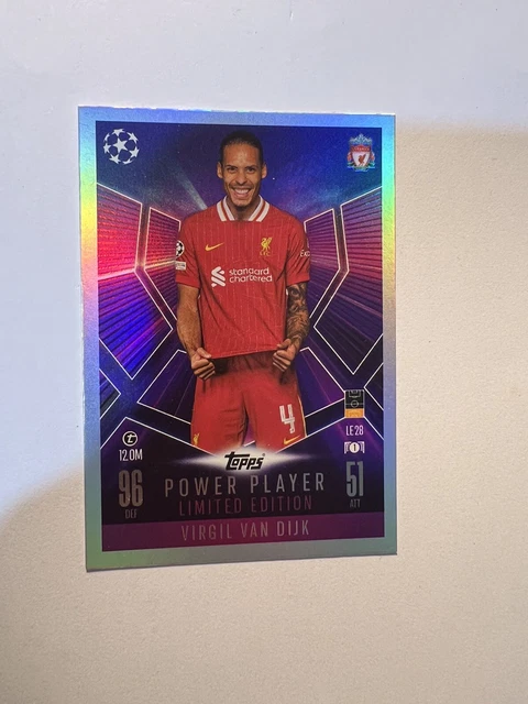 TOPPS MATCH ATTAX 2024/25 Virgil Van Dijk Power Player Card # LE 28 New £15.00 - PicClick UK