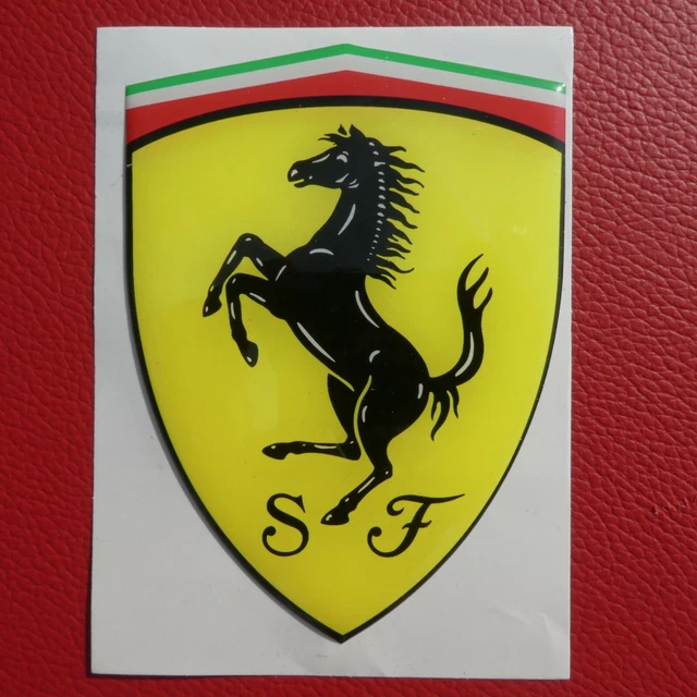 ORIGINAL FERRARI SF coat of arms emblem logo badge 3D gel sticker ...
