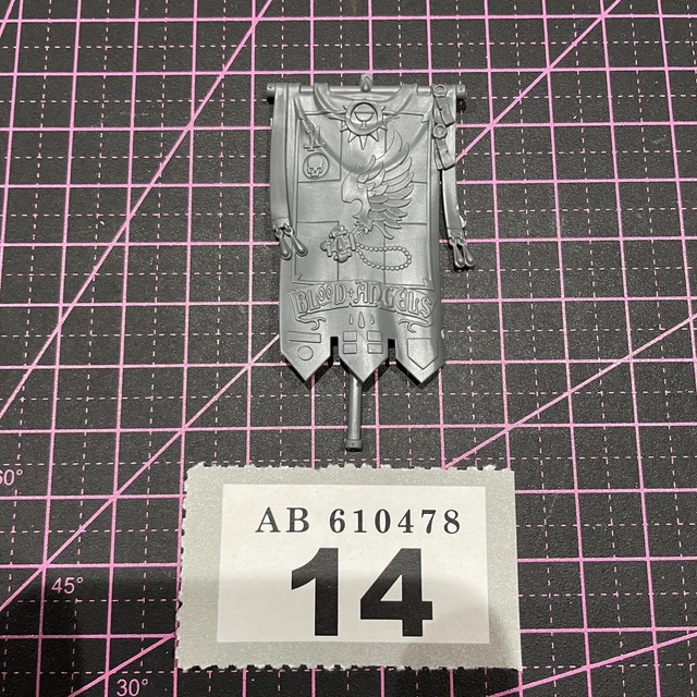 BLOOD ANGELS SPACE Marine Terminator Standard Banner Warhammer 40k ...