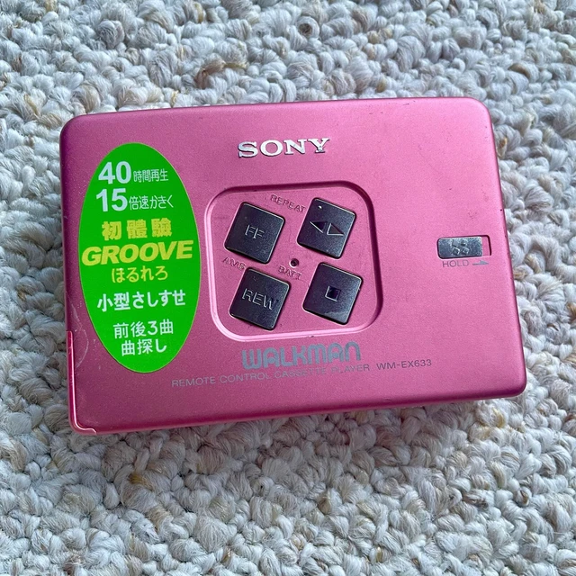 LECTEUR CASSETTE SONY WM-EX633 Walkman, couleur rose rare ! Courir :) EUR 199,88 - PicClick FR