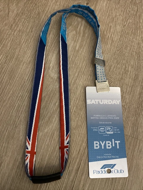 2022 BRITISH F1 Paddock Club Pass Carlos Sainz 1a vittoria Silverstone ...