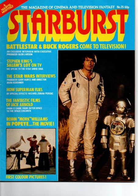 '70S STARBURST MAGAZINE no 25- Buck Rogers, Popeye, Stephen King, Star ...