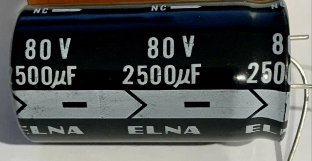 ELNA ELECTROLYTIC CAPACITOR 80V 2500 uF - Japanese $10.00 - PicClick AU