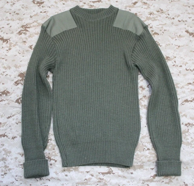 USMC MARINE CORPS Officer Uniform Wooly Pully Wool Commando Sweater Size 46 XL £46.16 - PicClick UK